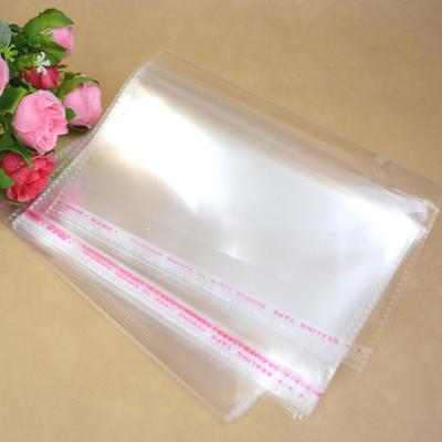 China Custom Clear Self Adhesive OPP Poly Bags for Toy Card Packaging 20-200 Micron Thickness for sale