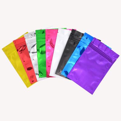 China 2.95x3.937 Inch Mylar Food Storage Bags Aluminum Foil Zipper Pouch Custom Size for sale