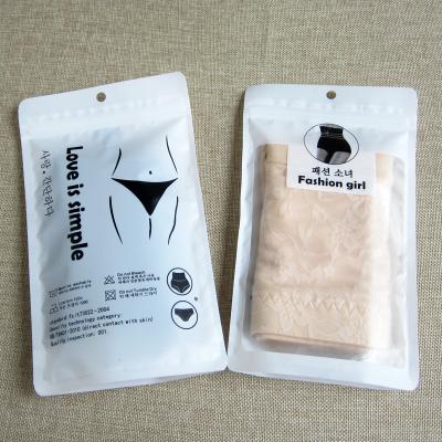 China Custom Logo Printing One Side Clear Plastic Women's Underwear Packaging k Bag for sale