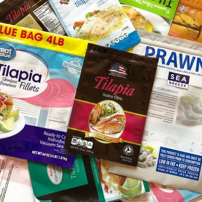 China Custom Food Grade Biodegradable Plastic Vacuum Packaging Bag with Zipper 10000 Pieces MOQ for sale