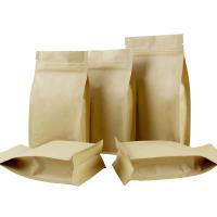 China Custom Printed Kraft Paper Stand Up Pouch with Zipper 10000 Pieces MOQ Food Grade Packaging for sale