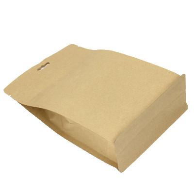 China 100% Recycled Kraft Paper Laminated Coffee Bean Bag Custom Size 9 Colors Printing for sale