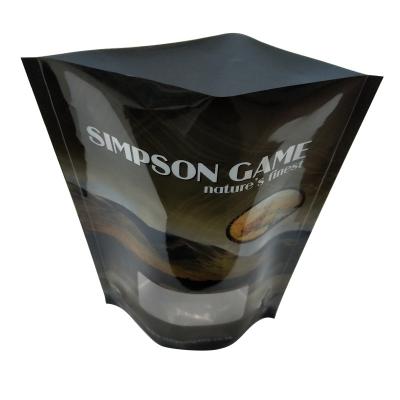 China Food Grade Nylon Three Side Seal Pet Food Packaging Bags Plastic Pouch Custom Size 20-200micron for sale