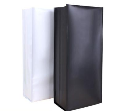 China stand up Eight Side flat bottom Matt aluminum foil Flat Coffee Bags for sale