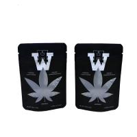 China Matte Black Stand Up Aluminum Foil Zipper Pouch Custom Size 20-200 Micron Thickness for sale