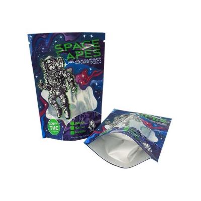 China Eco Friendly Stand Up Zipper Pouch 18g Resealable Plastic Bag for Edibles CBD Candy for sale
