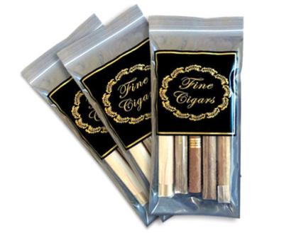 China Custom Printed Aluminum Foil Blunt Cigar Wrap Packaging Bags 20-200 Micron Thickness for sale