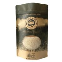 China Food Grade 3kg 5kg Stand Up Pouch Kraft Paper Bags for Rice Packaging Custom Size for sale