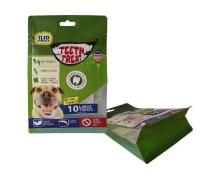 China Custom Flat Bottom Stand Up Pouch PE K Plastic Bags for Dog Food Packaging 20-200 Micron for sale
