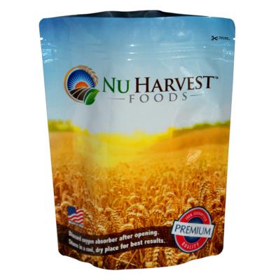 China custom printed heat seal snack food plastic packaging resealable bag for sale