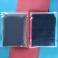 China One Side Transparent One Side Frosted Plastic Zip Lock Bag with Zipper Custom Size 10000 Pieces MOQ for sale