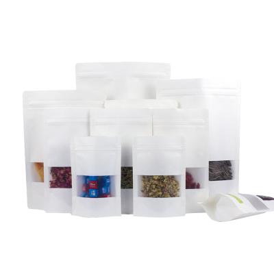 China food packaging bag resealable standup k write kraft paper bag for sale