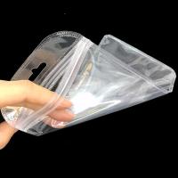 China Custom Transparent Zipper Plastic Phone Case Pouch 20-200 Micron Retail Packaging Bag for sale