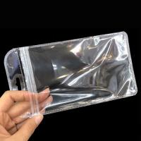 China Custom Transparent Zipper Plastic Phone Case Pouch 20-200 Micron Retail Packaging Bag for sale