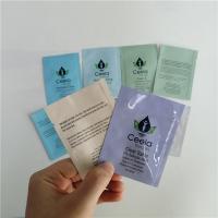 China Custom Cosmetic 3 Side Seal Aluminum Foil Sample Sachet Bags 20-200 Micron for sale