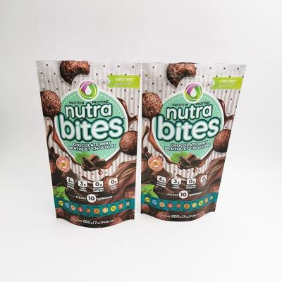 China Biodegradable waterproof LDPE 3 sides seals slide custom printed k bags for sale