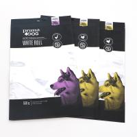China Custom Resealable Zip Lock Pet Food Packaging Bags with Window 10000 Pieces MOQ for sale