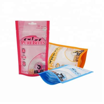 China Custom Printed Stand Up Zipper Pouch for Pet Food Packaging 20-200 Micron Thickness for sale