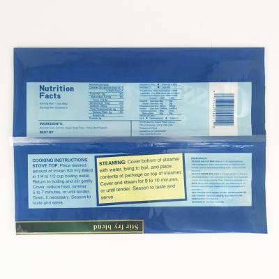 China Custom Printed Middle Sealing Pouch Back Seal Plastic Bag for Food Packaging 10000pcs MOQ for sale