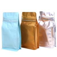 China Custom Stand Up Coffee Bean Bags with One Way Valve 125g to 1kg Food Grade for sale