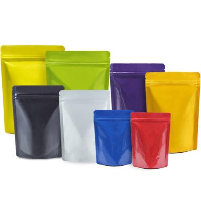 China Eco Friendly Smell Proof Stand Up Ziplock Aluminum Foil Plastic Packaging Bags Custom Size for sale
