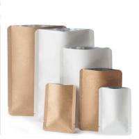 China Custom Kraft Paper Mylar Aluminium Foil Heat Seal Vacuum Pouches 20-200 Micron for sale