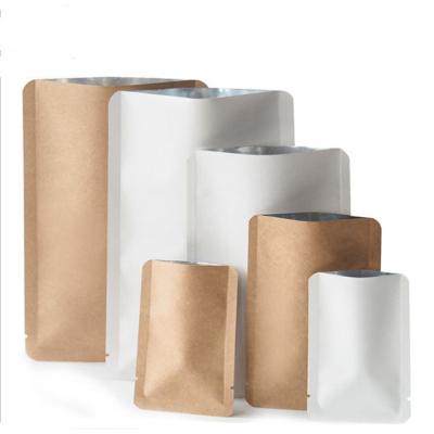 China Custom Kraft Paper Mylar Aluminium Foil Heat Seal Vacuum Pouches 20-200 Micron for sale