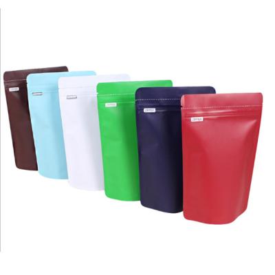 China Custom Printed Flat Bottom Coffee Bags with Valve and Zipper 10000pcs MOQ for sale