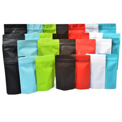 China 4x6 Black Matte Child Resistant Mylar Zipper Bags for Gummies Custom Size for sale