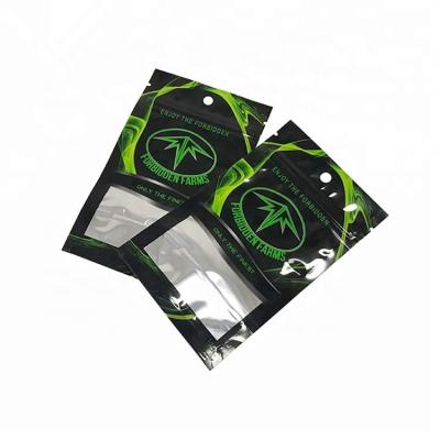 China Custom Printing 3 Side Sealed OPP Zipper Smoke Spice Packaging Bag for sale