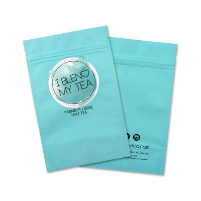 China Resealable Laminated White Matte Aluminum Foil Plastic Stand Up Packaging Bag for sale