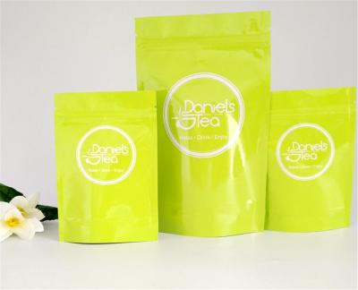China White Kraft Paper Tea Doypack Bags Custom Size Food Pouch for Dry Fruit Packaging for sale