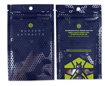China Custom made makeup Plastic Packaging zipper Bags with Hanger Hole for sale