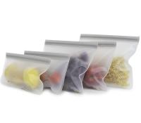 China Eco Friendly Recyclable PEVA Zipper Storage Bag for Food Sandwich Snack Custom Size for sale