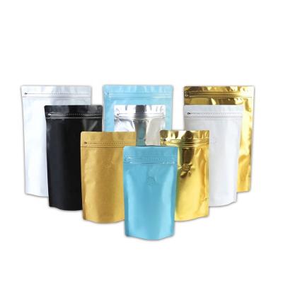 China Ziplock Foil Laminated Flat Bottom Coffee Bags 1kg Custom Size PET/VMPET/PE for sale