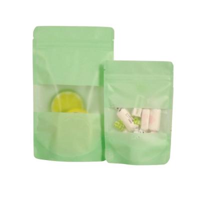 China Custom Stand Up Food Packaging Pouch with Zipper and Window for Powder Milk Coffee Protein 10000pcs MOQ for sale