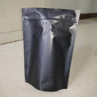 China Black Matt Aluminum Foil Coffee Bag with Valve Custom Size 20-200 Micron for sale