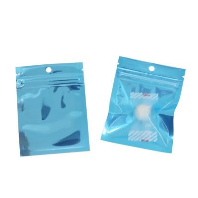 China Custom Printed One Side Clear Food Bags with Zipper Reclosable Waterproof Pouches 20-200 Micron for sale
