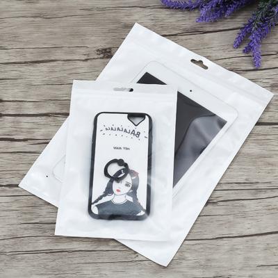 China Wholesale Resealable Plastic Transparent Window Zipper Bag for Phone Case Custom Size 20-200 Micron for sale