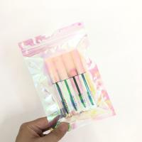 China Custom Holographic Ziplock Packaging Bag Glittery Silver Iridescent Plastic 20-200 Micron for sale