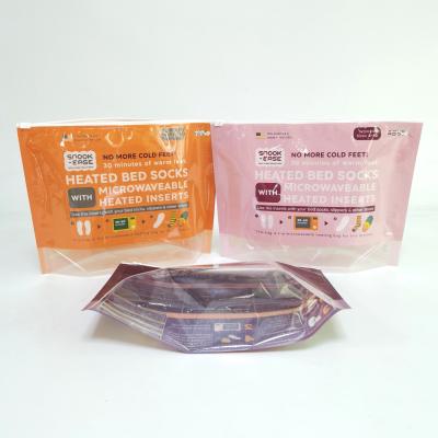 China Custom Printed Heat Seal Plastic Sliding Zipper Bag Smell Proof Microwave Oven Pouch 20-200 Micron for sale
