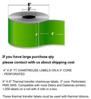 China 4x6 Inch Direct Thermal Label Sticker Paper for Electronic Balance Color Printer Red Orange Yellow Green for sale