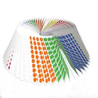 China Custom Waterproof Round Sticker Label 45x35cm Vinyl Paper Adhesive Fragile Sticker ISO9001 for sale