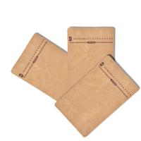 China Custom Kraft Paper Coffee Bag with Ziplock and Valve Side Gusset Heat Seal 100mm x 200mm for sale