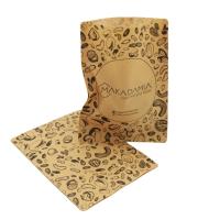China Custom Kraft Paper Ziplock Stand Up Pouch Resealable Food Packaging Bag 10000 Pcs MOQ for sale