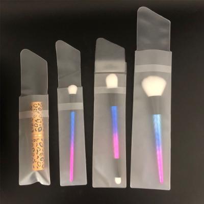 China Custom EVA Frosted Cosmetic Brush Storage Bag Makeup Tool Set Pouch 20-200 Micron Thickness for sale