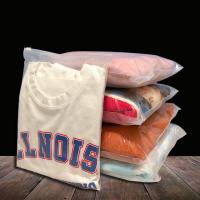 China Custom Transparent PE Plastic Bags with Ziplock Waterproof 20-200 Micron for Clothing Shoes Tshirts Hoodies for sale
