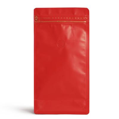 China Custom Aluminum Coffee Bean Bag 250g Side Gusset with Valve and Zipper for sale
