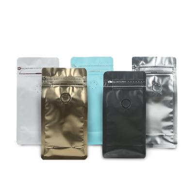 China Eco Friendly Custom Printed Biodegradable Kraft Coffee Zipper Bags with Valve 20-200 Micron for sale