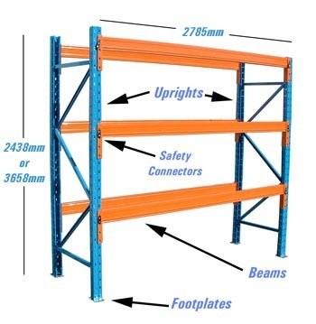 China Selective Warehouse Pallet Rack Heavy Duty Steel Storage Racks for sale